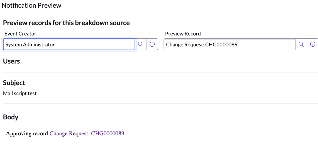 How To Add A Hyperlink To A Notification In ServiceNow | Snowycode